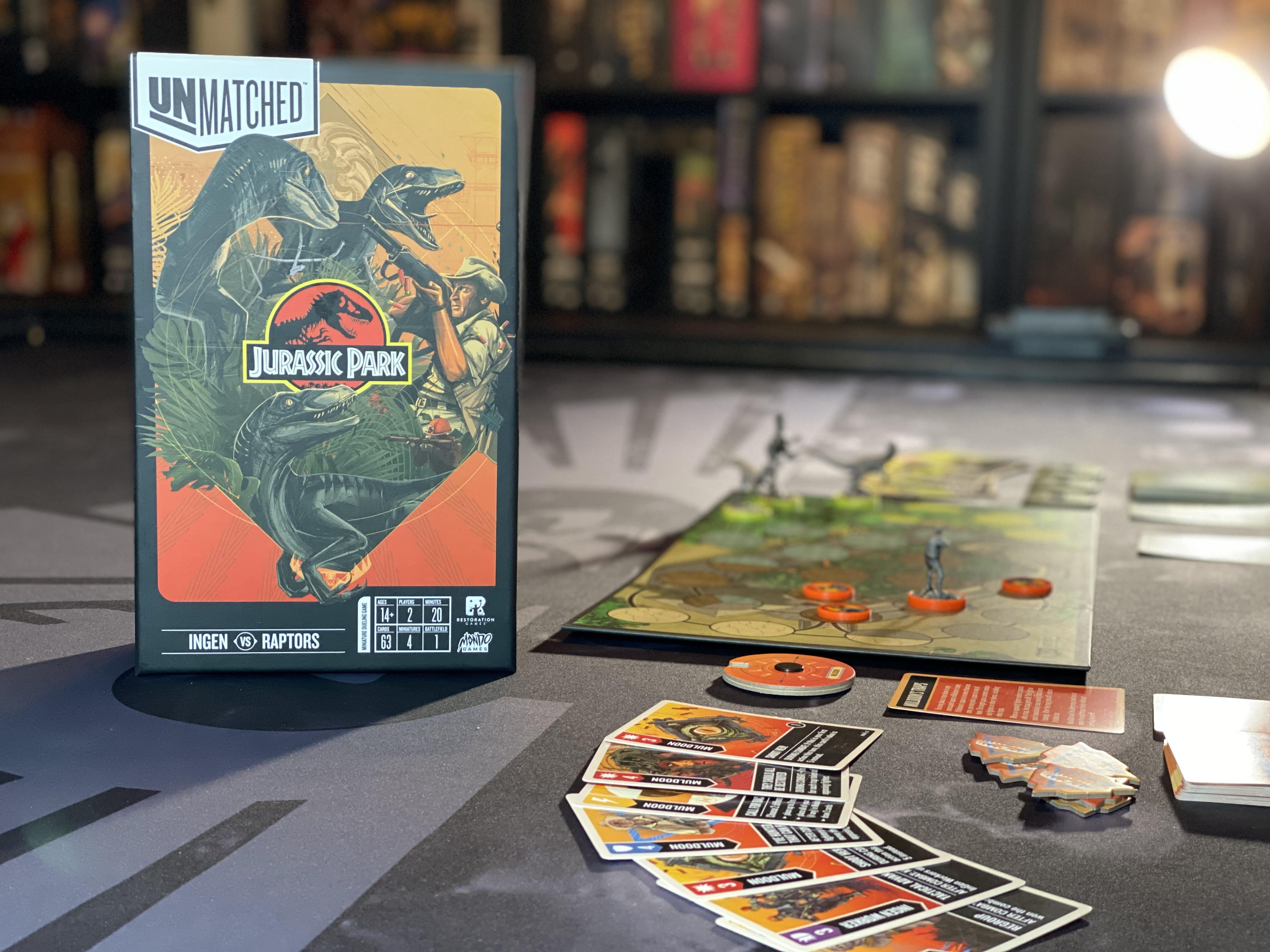 Unmatched: Jurassic Park – InGen vs Raptors – Fuzzy Llama Reviews